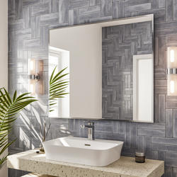 Eviva Sax 36"W x 30"H Chrome Framed Mirror at Menards®