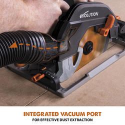 Evolution® 15-Amp Corded 7-1/4" Circular Saw Kit with 40" Guide Track ...