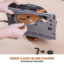 Evolution® 15-Amp Corded 7-1/4" Circular Saw Kit with 40" Guide Track ...