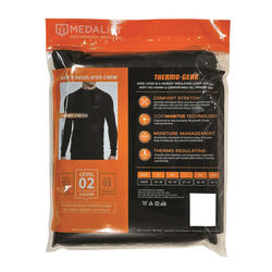 Medalist® Men's Black Crew Long Sleeve Baselayer Top - Large at Menards®