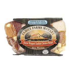 Family Farms Market Cordon Bleu with Ham & Swiss Cheese Bacon Wrapped ...