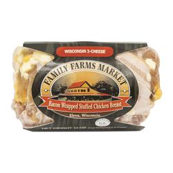 Family Farms Market Wisconsin 3-Cheese Bacon Wrapped Stuffed Chicken ...
