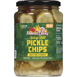 Famous Dave's® Spicy Dill Pickle Chips - 24 oz at Menards®