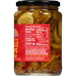 Famous Dave's® Spicy Pickle Chips - 24 fl. oz. at Menards®