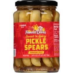 Famous Dave's® Spicy Pickle Spears - 24 fl. oz. at Menards®