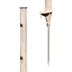 4' Step In Post White at Menards®