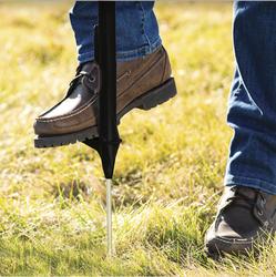 4' Step In Post Black at Menards®