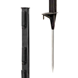 4' Step In Post Black at Menards®