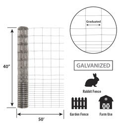 3'4" x 50' Galvanized Rabbit Guard Fence at Menards®