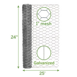 2' x 25' Galvanized Poultry Netting at Menards®