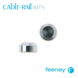 Feeney® CableRail® Stainless Steel Chamfer Style End Caps - 4 pk at ...