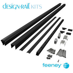 Feeney® DesignRail® Classic 72" Black Aluminum Rail Kit for Stair ...
