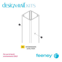 Feeney® DesignRail® Isolation Bushings for Level Intermediate Post - 26 ...