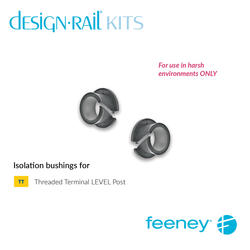 Feeney® DesignRail® Isolation Bushings for Level Threaded Terminal Post ...