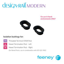 Feeney® DesignRail® Isolation Bushings for Stair Threaded Terminal Post ...
