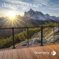 Feeney® DesignRail® Modern 36" x 6' Textured Black Level Railing Kit at ...