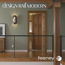 Feeney® DesignRail® Modern 36" Matte Black Level to Stair Right-Hand ...