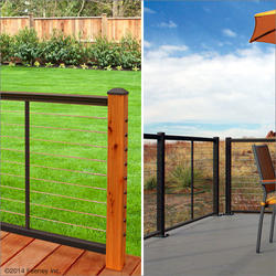 Feeney® DesignRail® Classic 72" Black Aluminum Rail Kit for Level ...