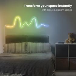 Feit Electric® 10' Smart Wi-Fi Color Chasing Neon Flex LED Rope Light ...