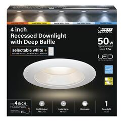 Feit Electric® 4" Deep Baffle LED Recessed Retrofit Downlight at Menards®