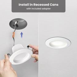 Feit Electric® White 6" Selectable Color Temperature LED Recessed ...