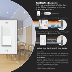 Feit Electric® White 4" Selectable Color Temperature LED Recessed ...