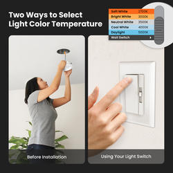 Feit Electric® White 4" Selectable Color Temperature LED Recessed ...