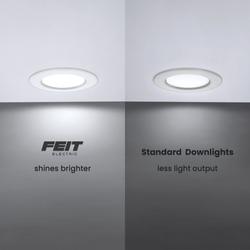 Feit Electric® White 4" Selectable Color Temperature LED Recessed ...