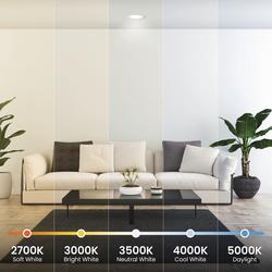 Feit Electric® White 6" Selectable Color Temperature LED Recessed ...