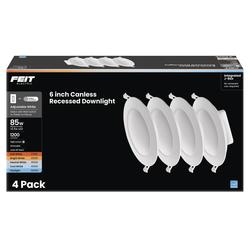 Feit Electric® White 6" Selectable Color Temperature LED Recessed ...