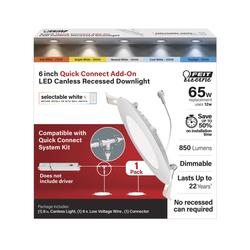 Feit Electric® 6" Quick Connect LED Canless Downlight Add On at Menards®