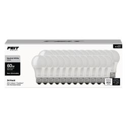 Feit Electric® 60 Watt Equivalent Frosted A19 E26 Neutral White LED Light Bulb - 24 Pack at Menards®