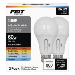 Feit Electric® 100 Watt Equivalent Frosted A19 E26 Selectable ...