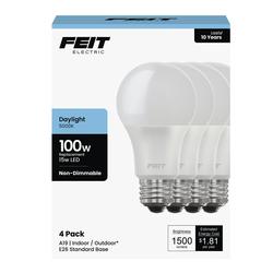 Feit Electric® 100 Watt Equivalent Frosted A19 E26 Daylight LED Light ...