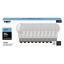 Feit Electric® 60 Watt Equivalent Frosted A19 E26 Daylight LED Light Bulb - 10 Pack at Menards®