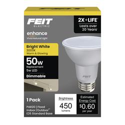 Feit Electric® Enhance® 50-Watt Equivalent Dimmable PAR20 Bright White ...