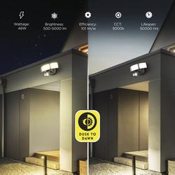 Feit Electric® Bronze Tri-Head LED Outdoor Security Flood Light at Menards®