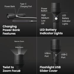 Feit Electric® 1100 Lumen Rechargeable Flex Power LED Handheld ...