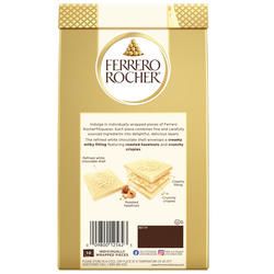 Ferrero Rocher® White Chocolate Squares with Hazelnut & Milky Filling ...