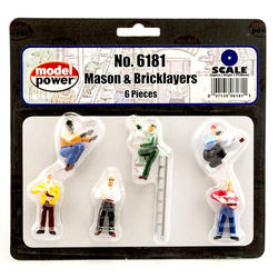 O Scale Model Power Mason & Bricklayer Figures (6-Pieces) at Menards®