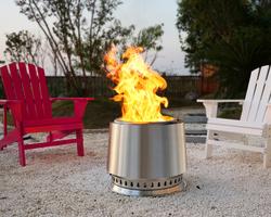 Backyard Creations® 19-1/4" Stainless Steel Smokeless Fire Pit at Menards®