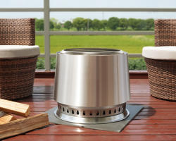 Backyard Creations® 19-1/4" Stainless Steel Smokeless Fire Pit at Menards®