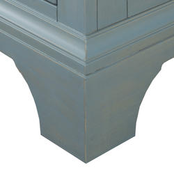 Craft + Main® Reid 23-5/8"W x 17-7/8"D Washed Blue Vanity and White ...