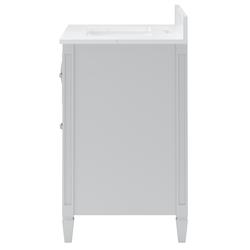 Craft + Main® Pike 30"W x 22"D Gray Vanity and Carrara White Engineered ...