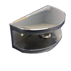 Craft + Main® 15"W x 5"D x 5/8"H Silver Rectangular Glass Shower Shelf ...