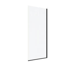 Craft + Main® Marina® 34"W x 76"H Matte Black Shower Screen with Clear ...