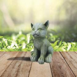 Enchanted Garden® 9-1/2" Resin Cat Garden Statue at Menards®