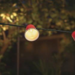 Patriot Lighting® 6' 10-Light Red Cup String Lights at Menards®