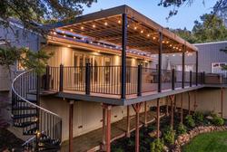 Fortress Fe26 42" x 6' Black Sand Preassembled Level Steel Railing ...