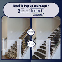 Framerica® 48" Raven Oak Round Nose Retro Tread at Menards®